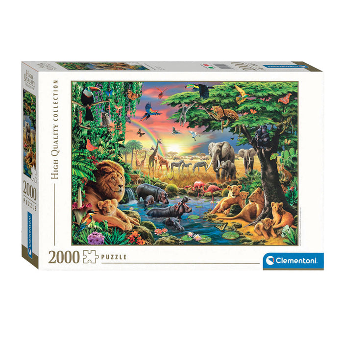 Clementoni Legpuzzel African Gathering 2000 stukjes | Savanne Dieren ...