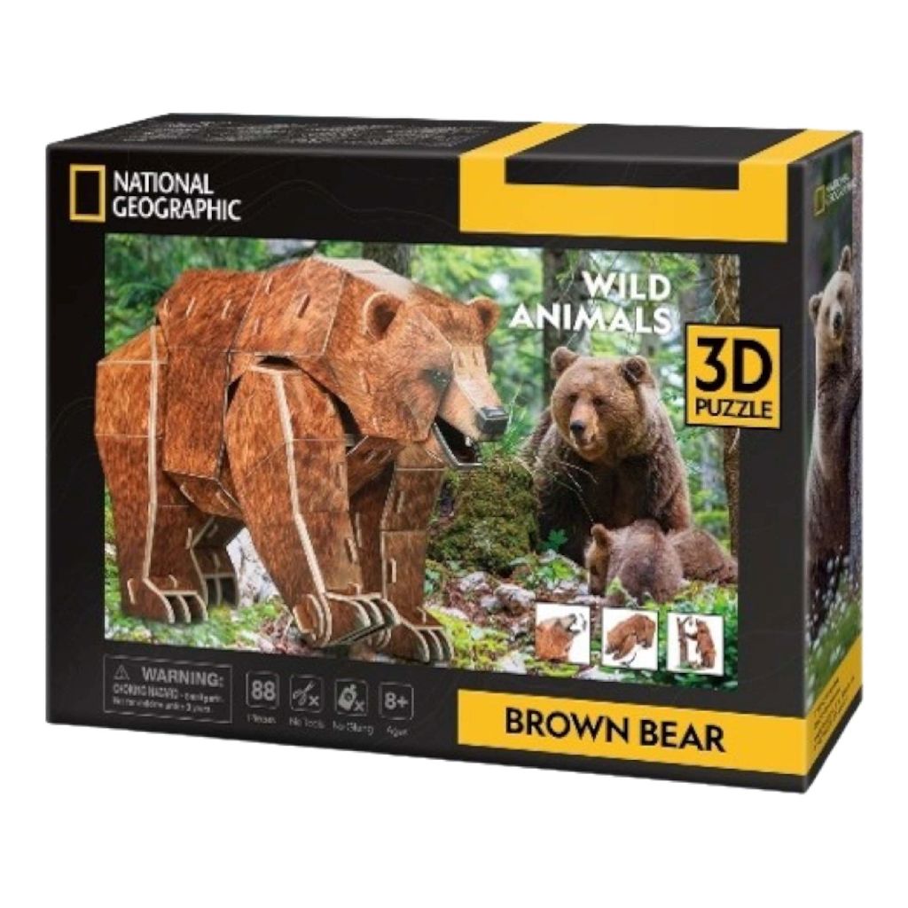 Cubic Fun 3d Puzzel NG Bruine Beer — Aquariumplantenshop