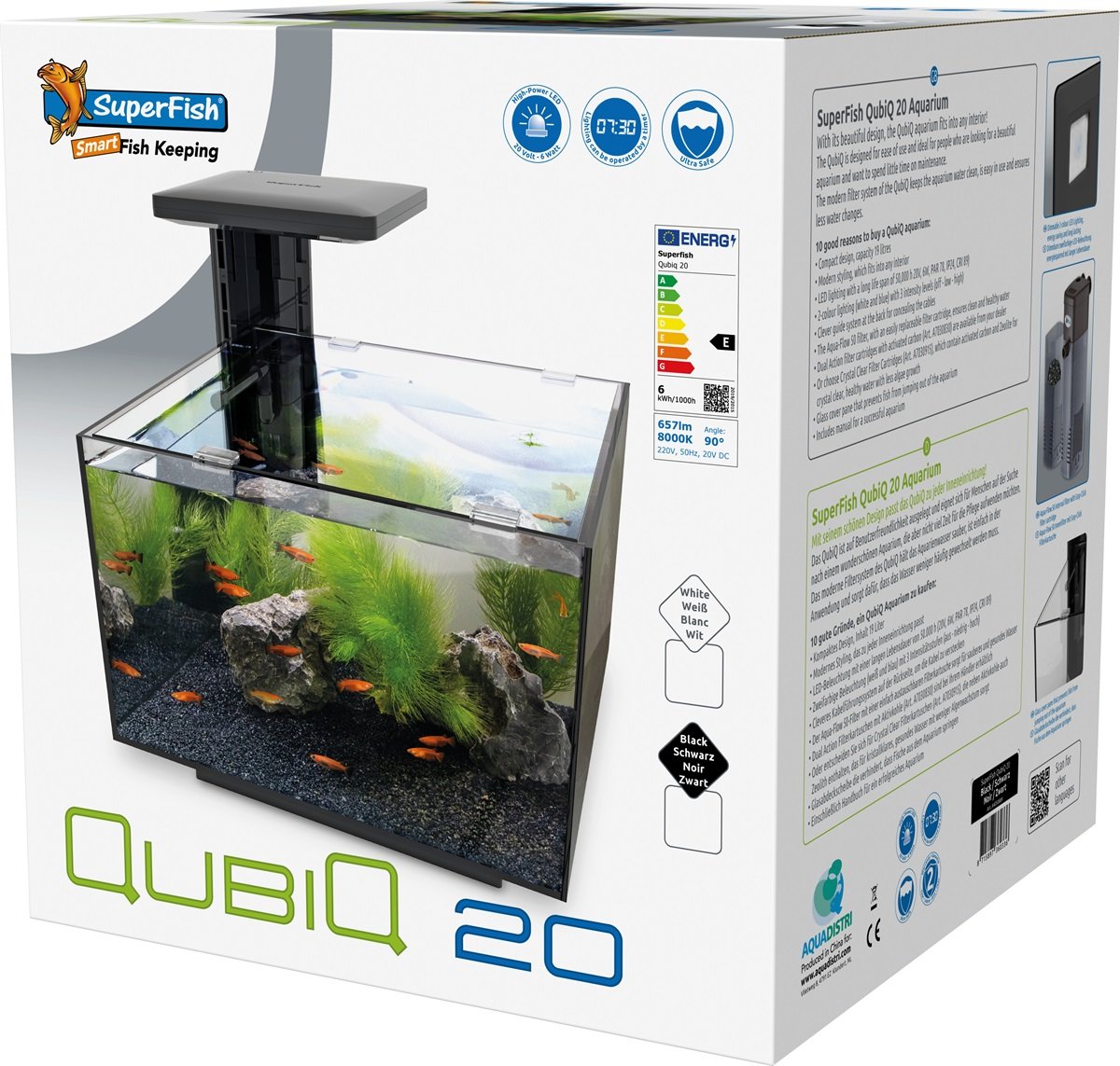 SuperFish Qubiq 30 Pro Black — Aquariumplantenshop