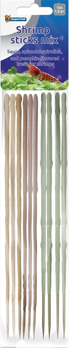 SuperFish Shrimp Sticks mix 10 stuks — Aquariumplantenshop