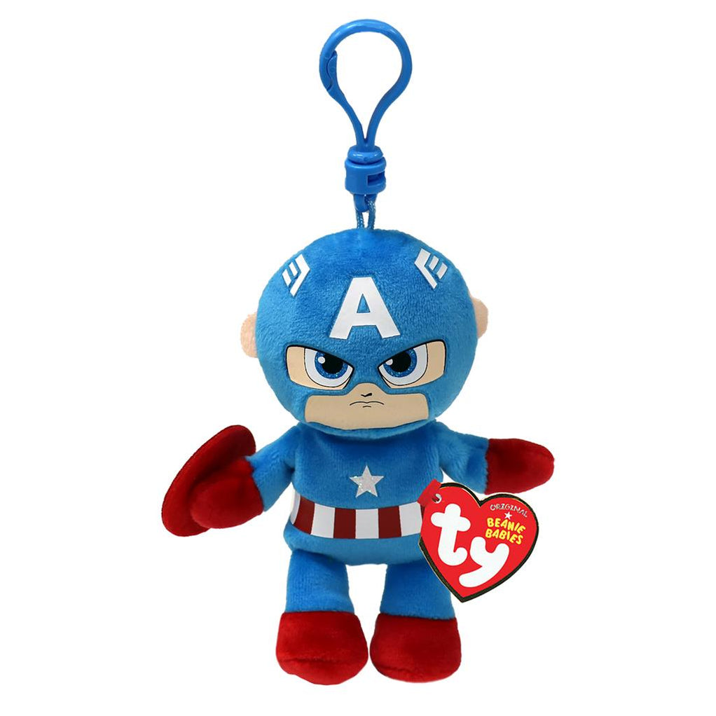 Ty Clip Marvel Captain America - Sleutelhanger — Aquariumplantenshop